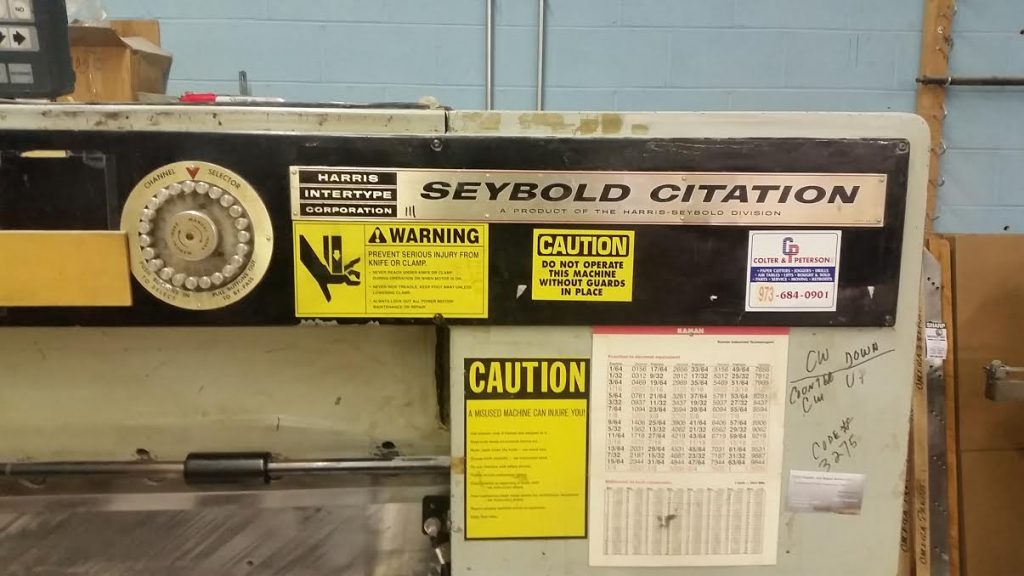 Harris Seybold Citation 46" Cutter w/ MICROCUT For Sale - (856) 217.3488
