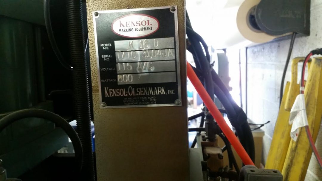 Kensol Stamping Machines 10"x13" & 5"x9" For Sale - (856) 217.3488